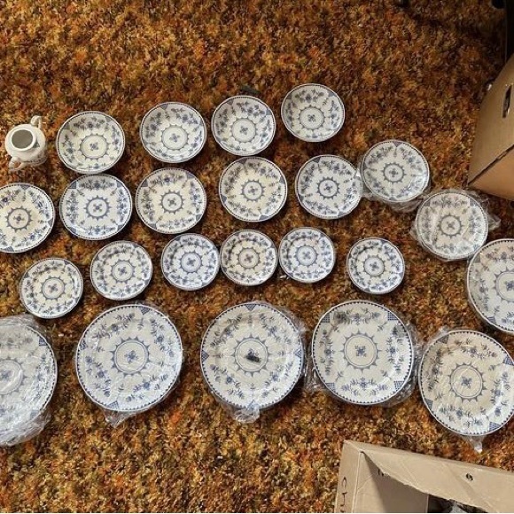 viking blue | Dining | 94s Viking Blue Vintage China | Poshmark
